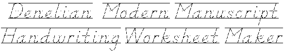 Handwriting Practice D Nelian Style